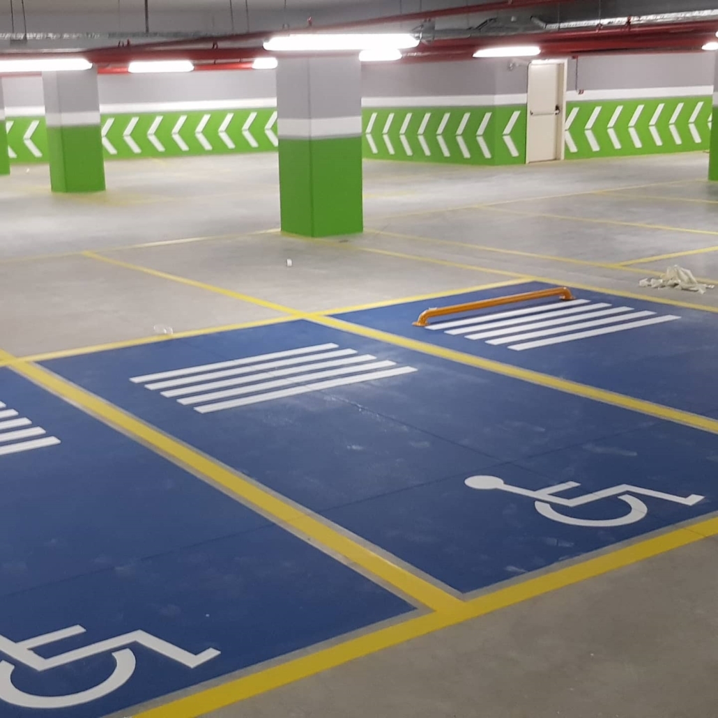 Engelli Araç Park Yeri Boyama - Poyraz Otopark Boyama